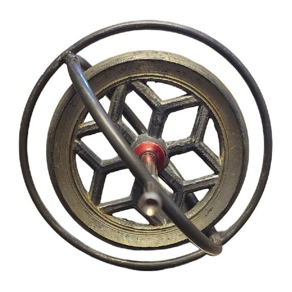 Source Unknown | Toys | Vintage Gyroscope Metal Spinning Toy ...